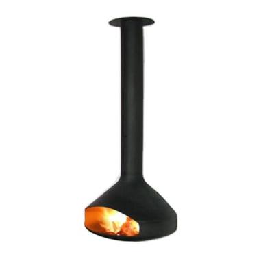 China Heavy Duty Stylish Custom Wood Burning Fire Pits Wall Hanging Burner Te koop