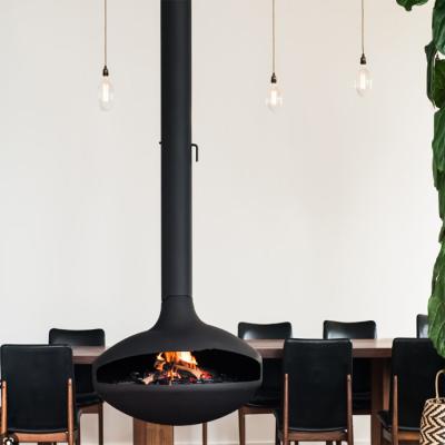 China Heavy Duty Stylish Custom Wood Burning Fire Pits Wall Hanging Burner Te koop