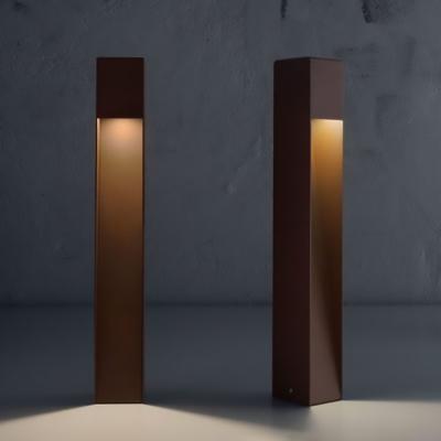 中国 120V Led Garden Bollard Lights Customized Thickness Energy Saving 販売のため