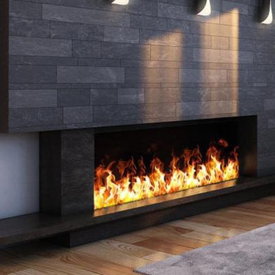China Media Wall Artificial Decorative Flame Led Atomizing Water Steam Fireplace for sale