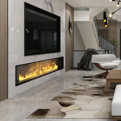 China Media Wall Artificial Decorative Flame Led Atomizing Water Steam Fireplace for sale