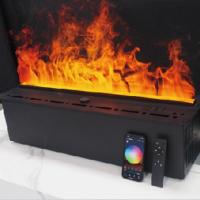 China 3D Atomization LED Electric Fireplace Simulation Flame Water Vapor Fireplace for sale