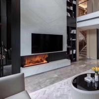 China Rectangular Electric Steam Fireplace with Remote Control and Automatic Water Addition for sale