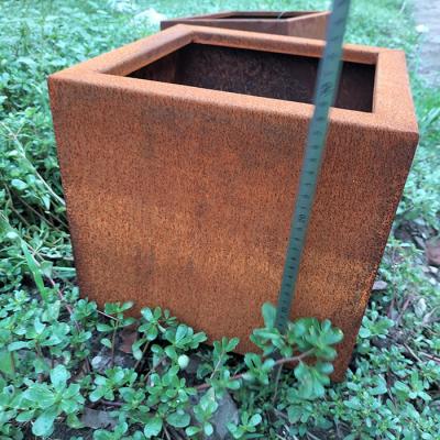 Cina Scatole di piante in acciaio corten Soluzione definitiva per contenitori da giardino durevoli e eleganti in vendita