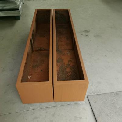 Cina Resistenza alla ruggine impianto autoirrigazione corten vaso in acciaio personalizzato in vendita