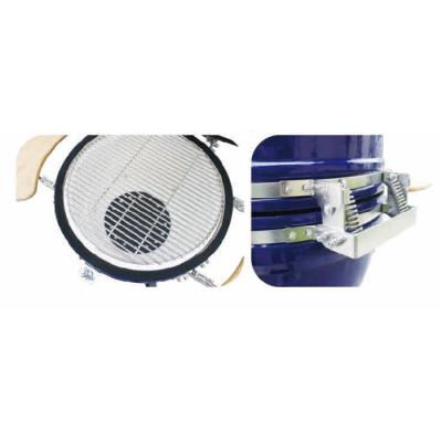 Cina Blu Color Outdoor Ceramica Bbq Grill 21 Inch Large Kamado Grills con forno per pizza in vendita