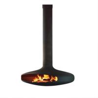 China Manual Ignition Type Wall Hanging Fireplace Round Shape Custom for sale