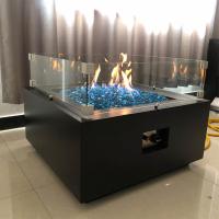 China Outdoor Rectangular Wood Burning Fire Pit  400mm for sale