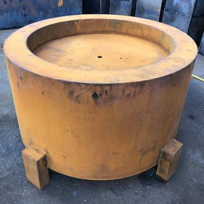 China ISO9001 Corten Steel Round Fire Pit 600mm Portable Steel Fire Pits for sale