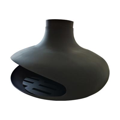 China Thickness 3mm Wood Burning Fire Pits ISO9001 Suspended Log Burner for sale