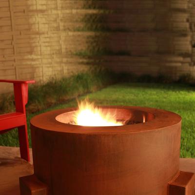 Cina Intorno all'acciaio d'azione corrosiva degli elementi all'aperto di Pit Rustic Red 2mm del fuoco di 910mm Corten in vendita