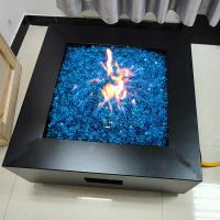 China Versatile Square Propane Fire Pit Table 31.5 Inch Outdoor Fire Brazier for sale