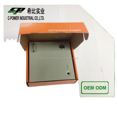China 12V DC 3A 4CH CCTV Camera Power Supply Box with Customizable Output Channels for sale