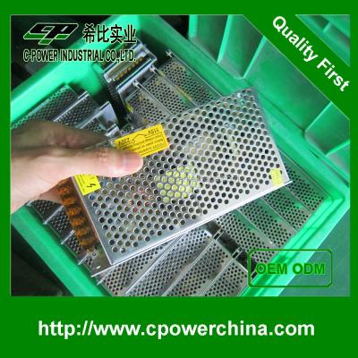 中国 12V DC 10A 120w CCTV カメラのSwitching 電源 LED出力周波数50/60Hz 販売のため