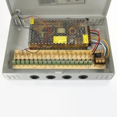 Cina 12V 20A DC 18CH Box di alimentazione per l'uscita di sorveglianza da telecamera di sicurezza CCTV in vendita