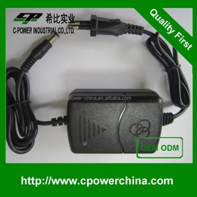 中国 ブラック ホワイト 12V 2A 24V 1A 電源アダプタ 販売のため