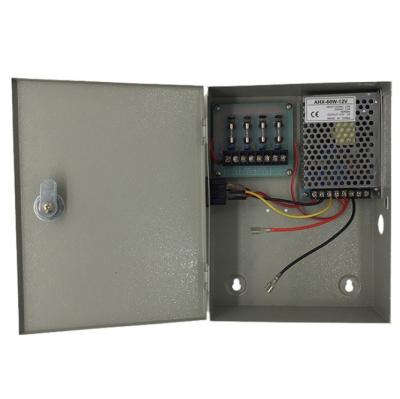 China 110v 220v 5a 4ch 12v 60w 4 Port UPS CCTV Power Supply with Battery Backup from C-Power for sale