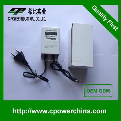 Cina 12V Adaptore di alimentazione a corrente continua corrente di uscita 2000mA Certificato CE Bianco per attività all'aria aperta in vendita
