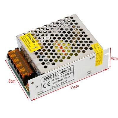China Gespecialiseerde 12V 5A 10A 60W Schakelaar stroomadapter voor sofa zitbank Voorziening Zilveren meubels Te koop