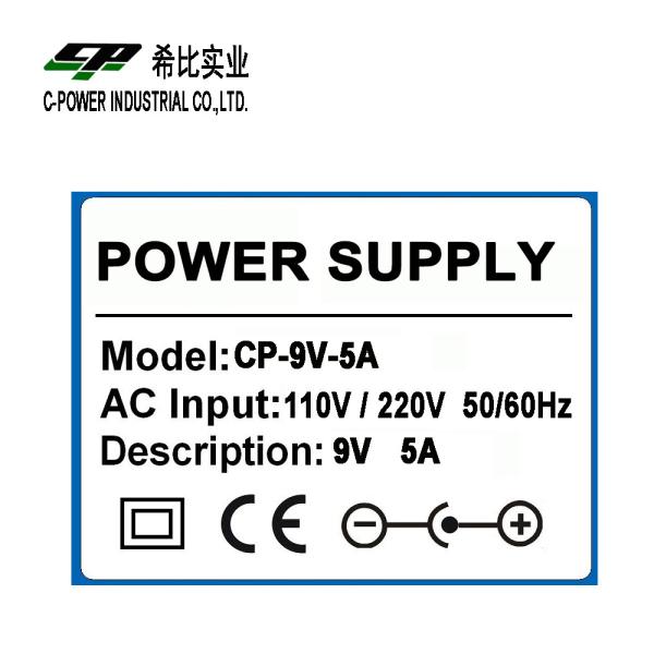 9V 5A Switching Power Supply for LED Protections Shortcuit Overtemp Overload Overtemp