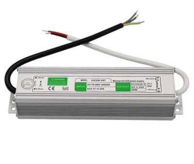 China Waterdicht 50w transformator stroomvoorziening LED-driver DC12V Single Output voor buiten Te koop