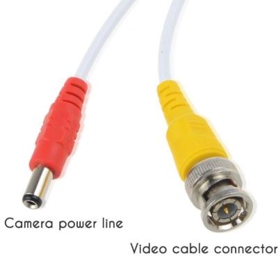 China LOW VOLTAGE BNC DC Video Power Cable Extension for CCTV DVR Video Security Recorder Camera for sale