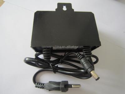 중국 빗방울 전 24w 12v 1a 15v 1a 12v 2a 2000mA 출력 전류를 가진 빗방울 전 전 전력 어댑터 판매용