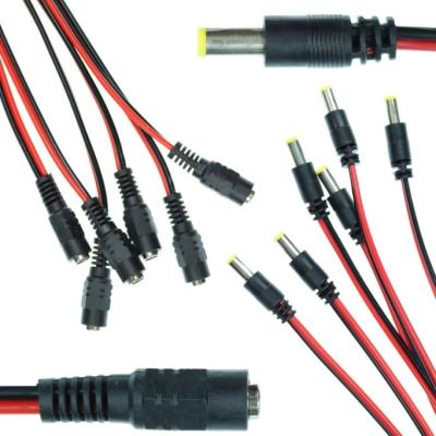 Cina 5.5x2.1mm Pigtail maschio femmina cavo DC per telecamere CCTV luci LED 12V conduttore di rame in vendita
