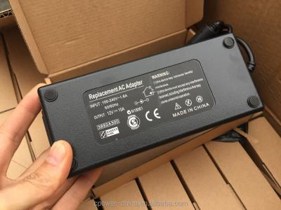 중국 C-Power AC DC 100-240V 120W 12V 10A 전원 어댑터 단일 출력 주파수 50/60Hz 판매용