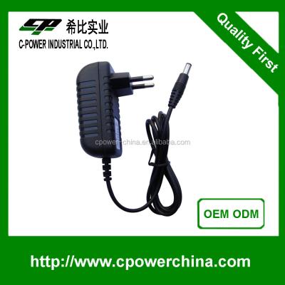 중국 출력 전류 1000mA 및 입력 전압 100-240V의 12W 전원 어댑터 판매용