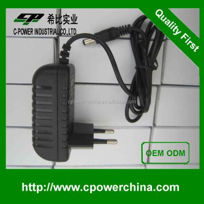 중국 출력 전류 1000mA 및 입력 전압 100-240V의 12W 전원 어댑터 판매용