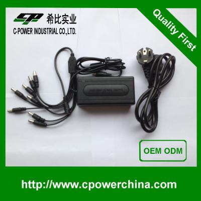 中国 12VDC 5A 4ポート 8ポート 複数の出力電源アダプタ C電源による85%効率 販売のため