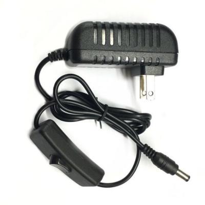 China 100-240v AC DC 12v 1a 2a 24w Inline Switch Power Adapter with Plug In Connection for sale
