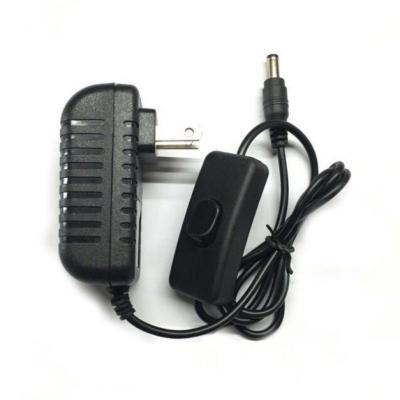 China C-Power CCTV Switch Power Adapter 12V 1A 12V 2A with On/Off Switch Plug In Connection for sale