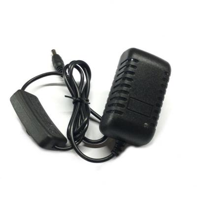 China C-Power CCTV Switch Power Adapter 12V 1A 12V 2A with On/Off Switch Plug In Connection for sale