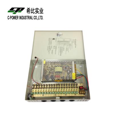 中国 CCTVカメラ用の18チャネル電源ボックス 12V 10A DC入力電圧内 販売のため