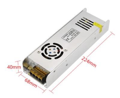 China Silver 250W LED Strip Power Supply 12V 20A 24V 10A Slim Thin DC Switch Power 110V/220V for sale