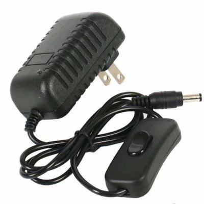 China C-Power AC100-240V DC 12V 1A 2A Power Adapter with Inline Switch and Constant Voltage for sale