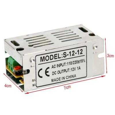 China Efficiency 82% C-Power AC 110v 220v Constant Voltage LED 12v 1.2a 15w Switch Power Supply S-15-12 for sale