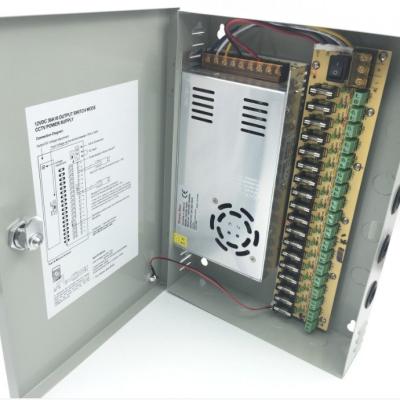 中国 シングル出力 20A 12V 1110V 220V AC DC 18チャネル アルミニウムハウジング 電源ボックス 販売のため