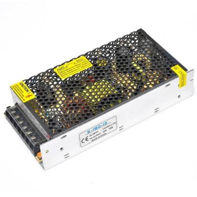 China Eficiência 82% 110v 220v ac dc 12v 180w 15a fonte de alimentação 185w para automação industrial à venda