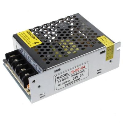 中国 シングル出力 24V DC 1.8A 2A 電源 LED ストライプ C-Power Rosh 110V 220V スイッチング 販売のため