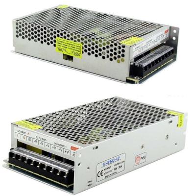 China 240w 12v 20a Fornecedor de energia de comutação de potência C com alta corrente de saída e eficiência à venda