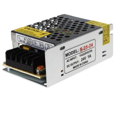 China 24w 25w C-Power 110v 220v ac dc 24v fuente de alimentación de salida única con protección contra el sobrecalentamiento en venta