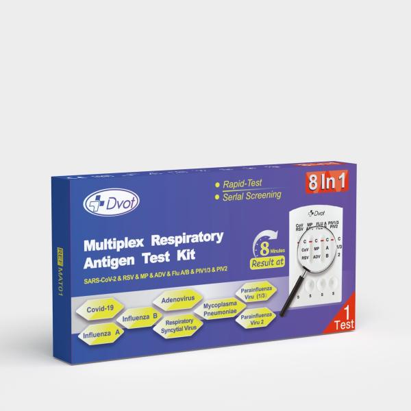 Quality DVOT (8 IN ONE) Antigen Combo Test Kit for testing SARS-CoV-2 & RSV & MP & ADV & Flu A/B &PIV1/3&PIV for sale