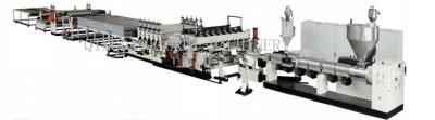China One Screw Plastic Sheet Extrusion Machine , Hollow Grid Sheet Extrusion Line for sale