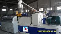 China 38MoAIA Double Screw PVC WPC Profile Extrusion Machine 65-92mm 240-1200mm Width for sale