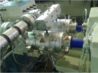 China PVC Twin Screw Double Pipe Extrusion Machine | 16-800mm Diameter Range | 80-600 kg/h Output for sale