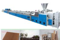 China Fully Automatic PVC WPC Plastic Profile Extrusion Line 180mm Width 31.6kW for sale