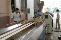 China PVC WPC Profile Extrusion Line Two Step Method 80-500 kg/h Output Twin Screw Extruder for sale
